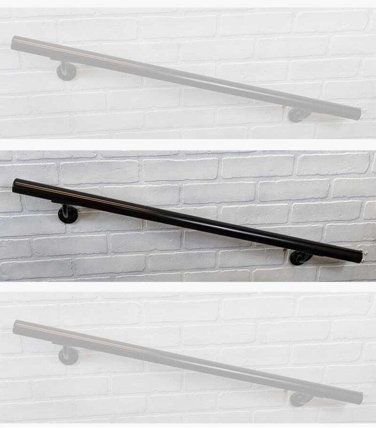 DHR Aluminum Wall Handrail w/ Mounts - AHD
